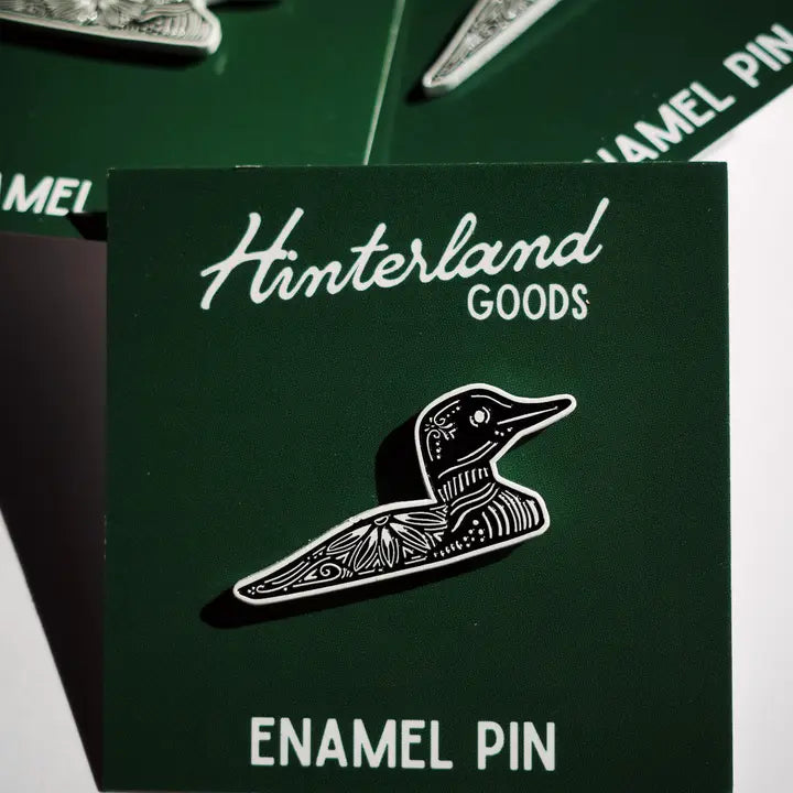 NORDIC LOON PIN – Wildroot Floral
