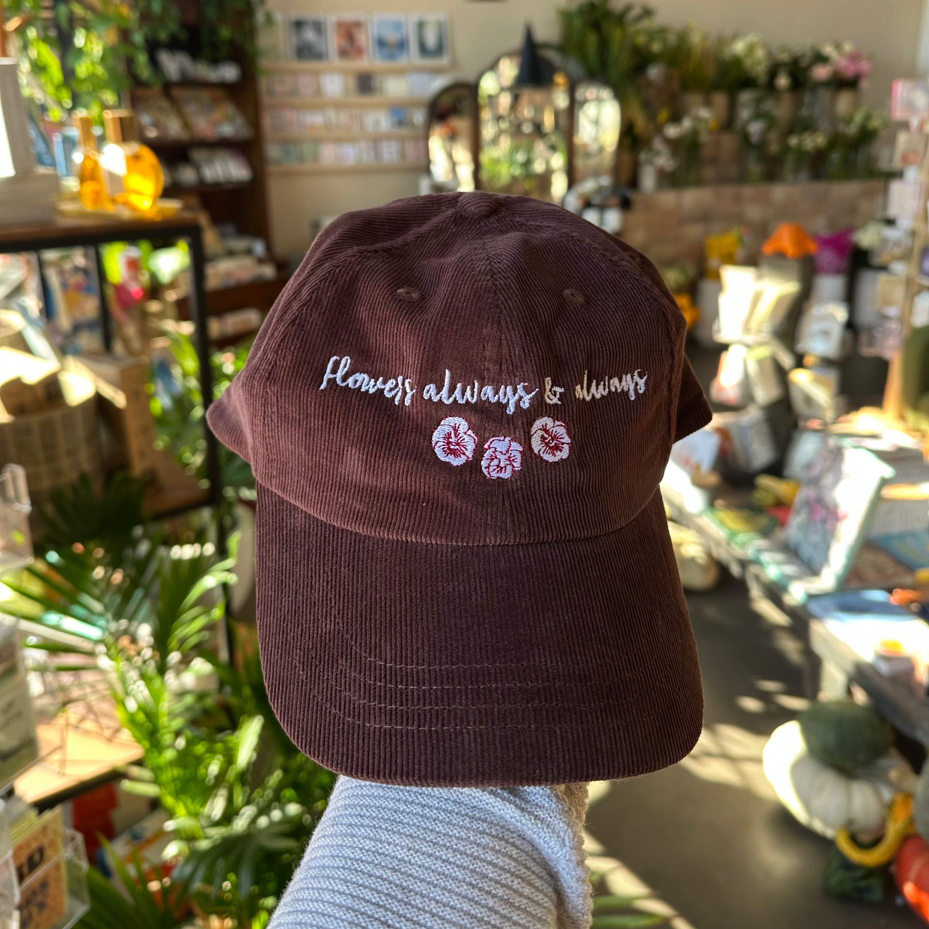 WILDROOT CORDUROY BASEBALL CAP – Wildroot Floral